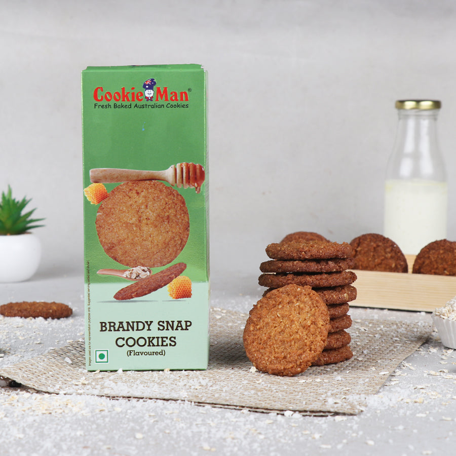 Buy Brandy Snap Cookie Carton Online 120gm - Cookie Man's Signature ...